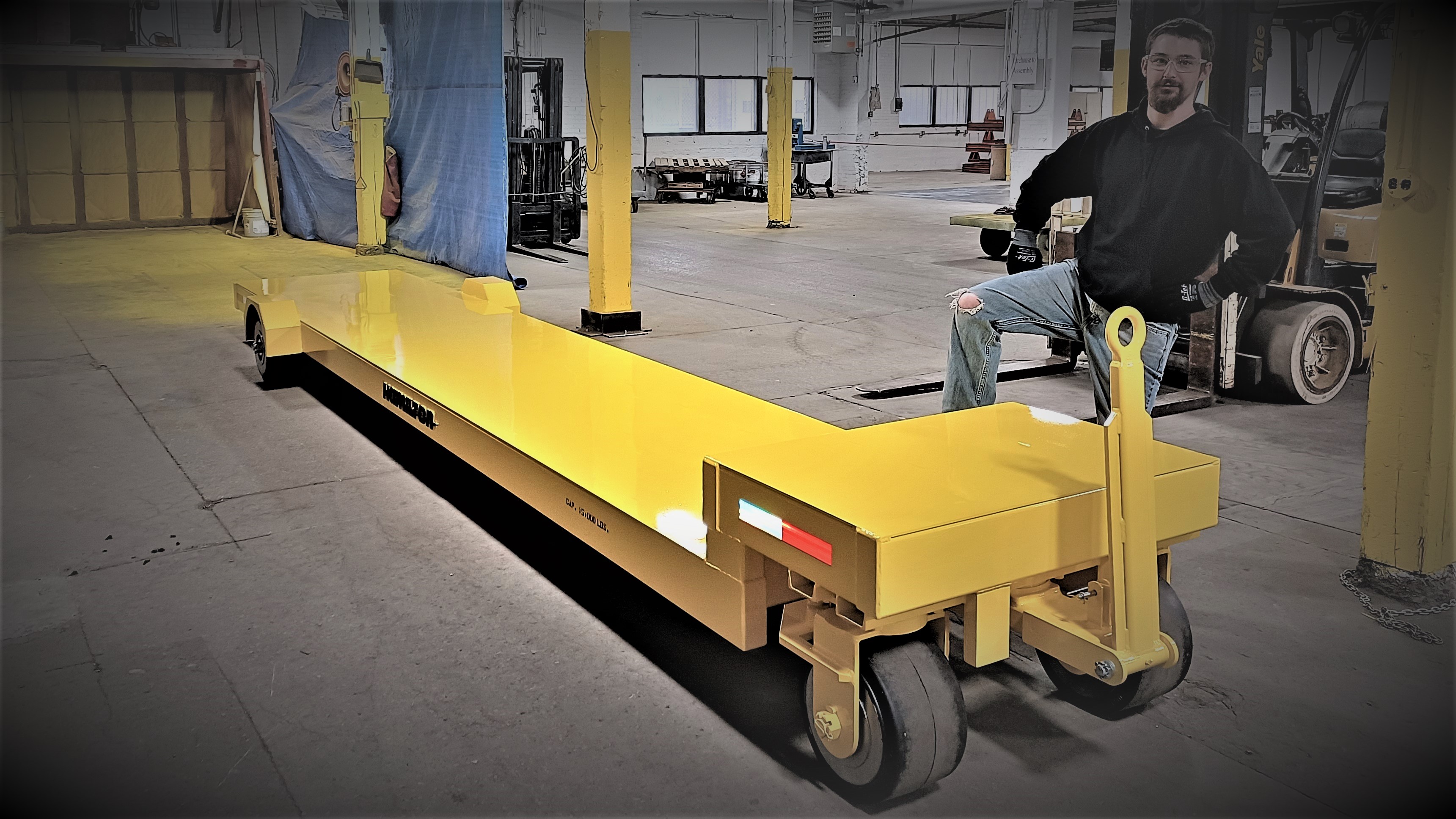 Trucks and Carts Blog | XT3386 - Underslung Two Wheel Auto-Steer Trailer